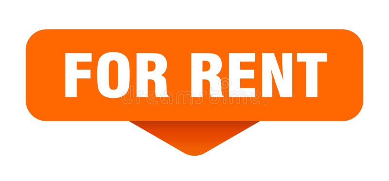 For Rent Sticker. for Rent Sign on Transparent Background Stock Vector ...