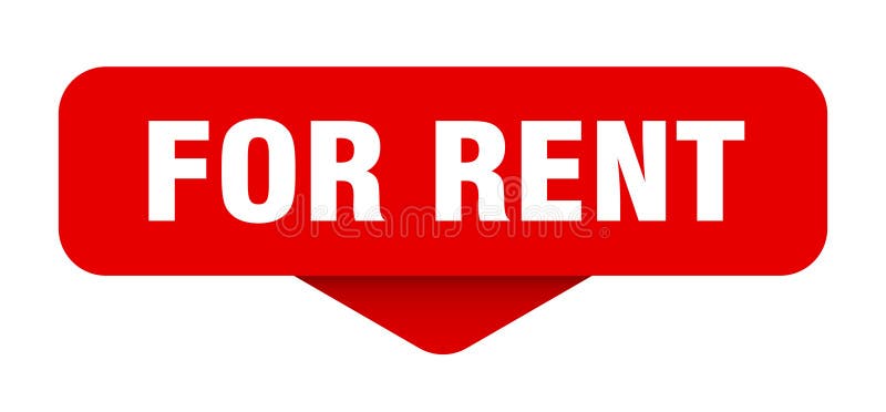 For Rent Sticker. for Rent Sign on Transparent Background Stock Vector ...