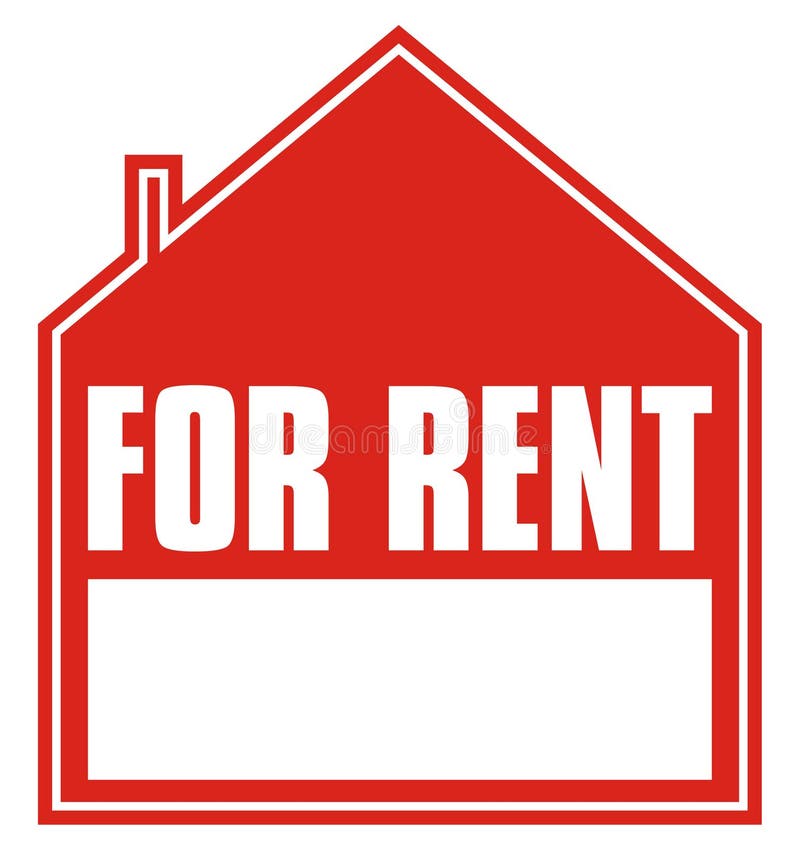For Rent Sign stock vector. Illustration of graphic, sign - 17660010