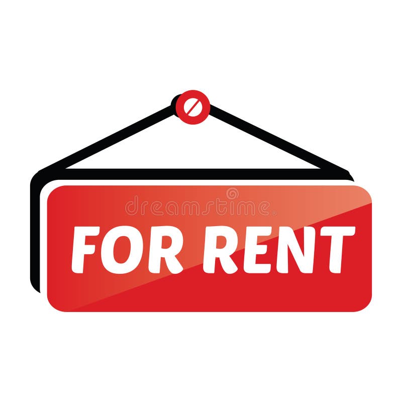 For Rent. Vector Illustration Decorative Design Stock Vector ...