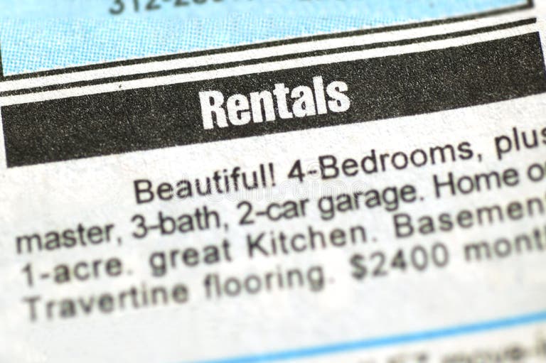 Rental Ad stock image. Image of advertise, market, advertisement - 24125225