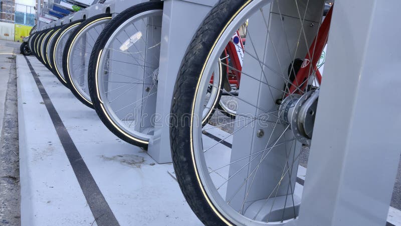 Rental Bike rack stock photo. Image of healthy, sightseeing - 64897472