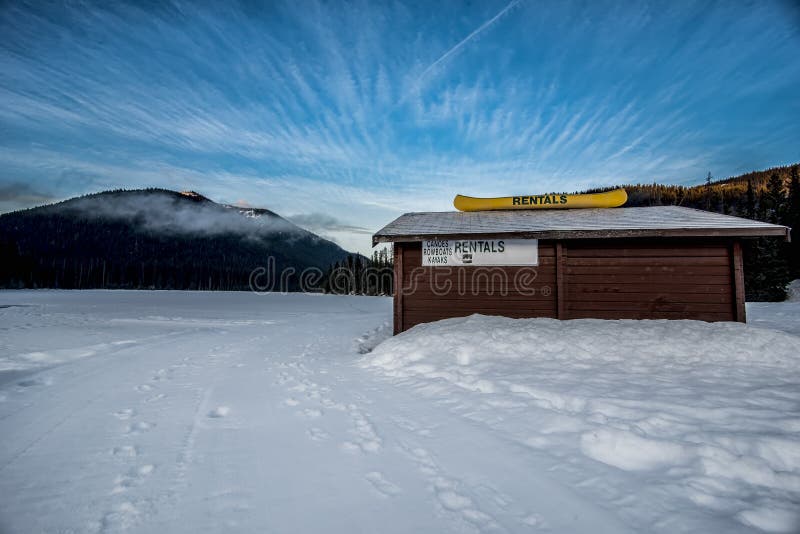 Rental Building in Winter stock image. Image of manning - 51766749