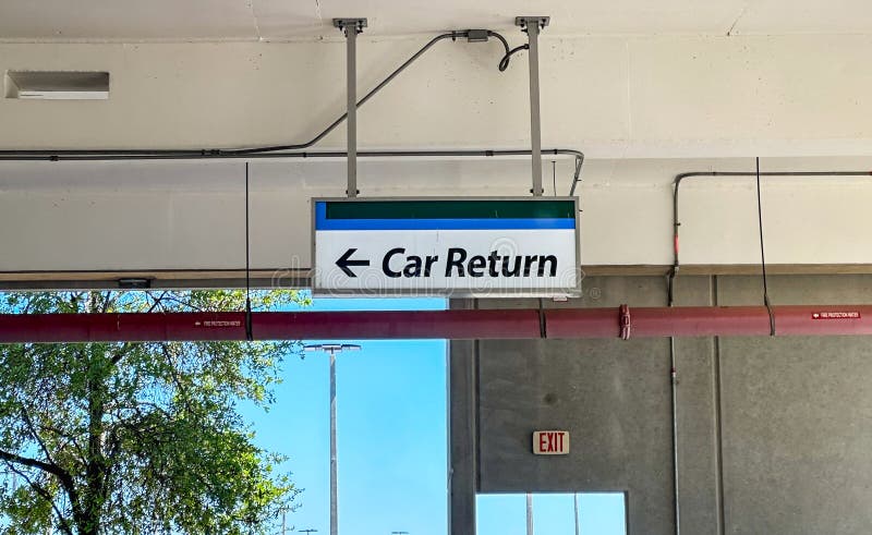 Car Return Sign Parking Garage Stock Photos - Free & Royalty-Free Stock ...