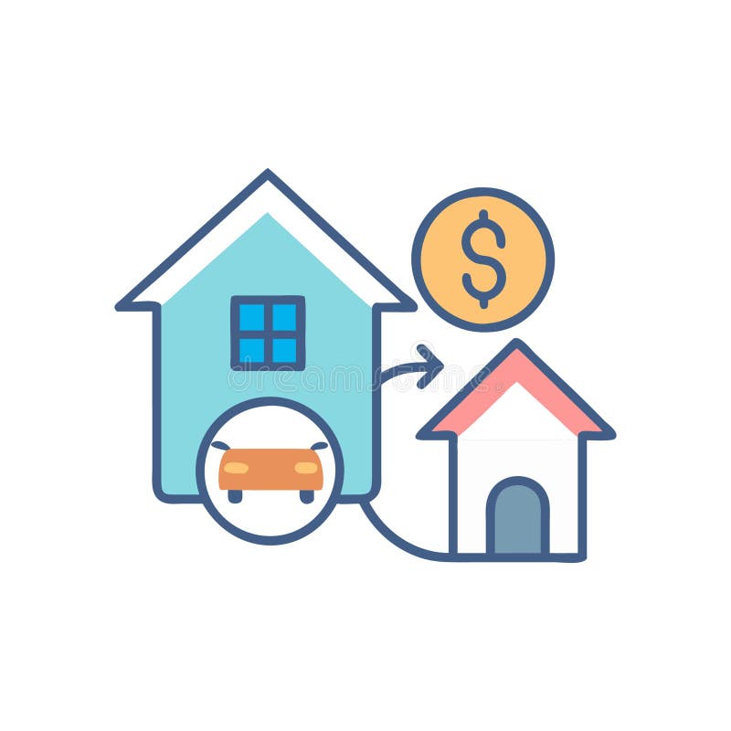 Rental Market Icon for Property Analysis Stock Image - Illustration of ...