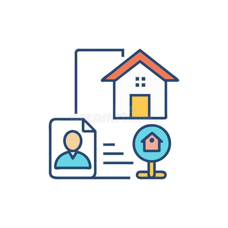 Rental Property Management Icon for Services Stock Illustration ...