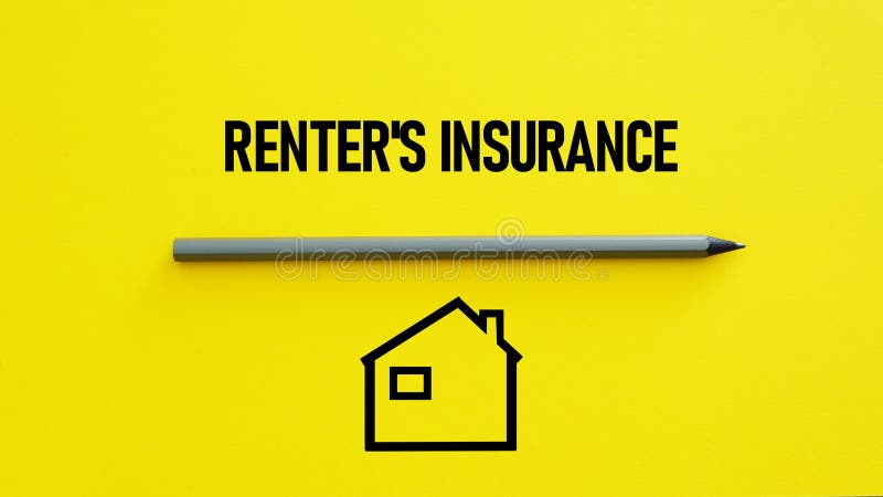 Renter S Insurance is Shown As Business Concept Stock Photo - Image of ...