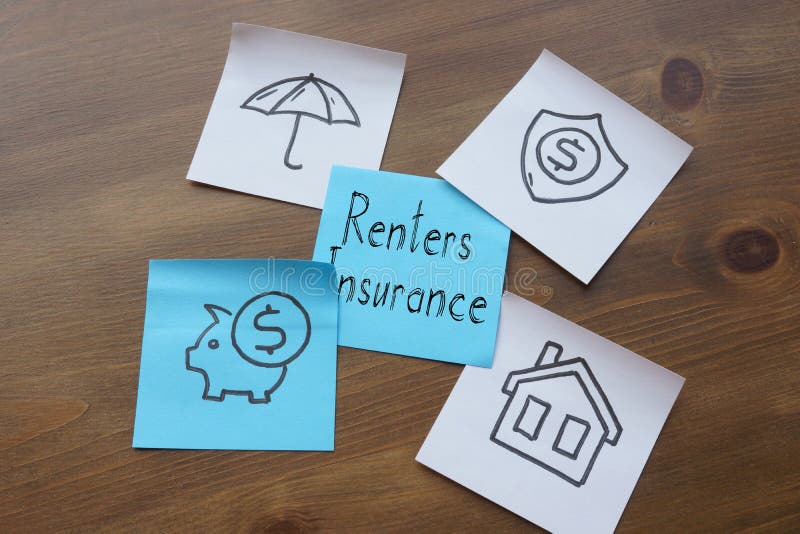 Renters Insurance is Shown on the Photo Using the Text Stock Photo ...
