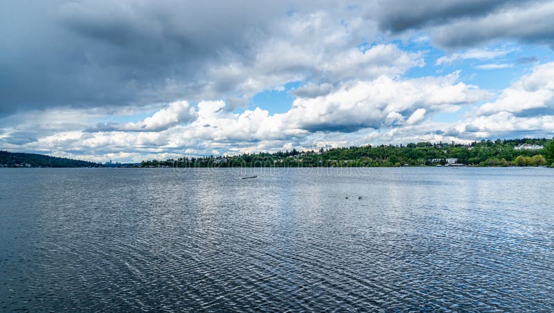 Renton Lake Waterfront Homes 5 Stock Photo - Image of architecture ...
