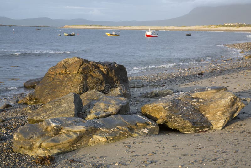 Renvyle Beach, Tully, Connemara Stock Image - Image of nature, fishing ...