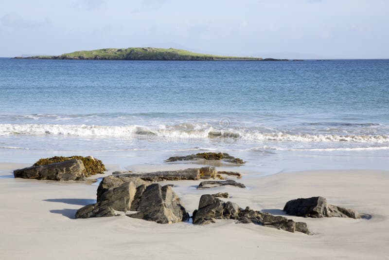 Renvyle Beach in Tully; Connemara Stock Photo - Image of irish, tully ...