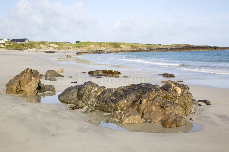 Renvyle Beach in Tully; Connemara Stock Photo - Image of coast, ireland ...