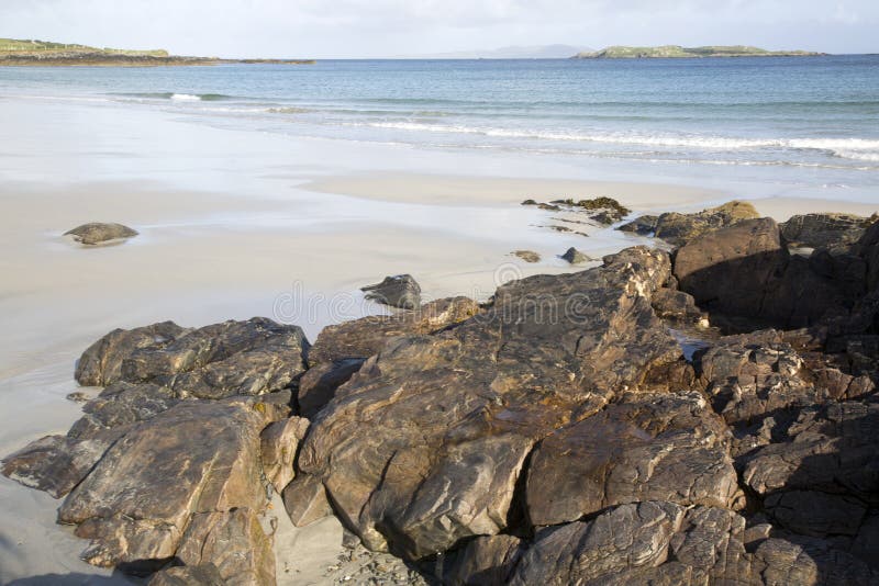 Renvyle Beach in Tully; Connemara; Galway Stock Photo - Image of coast ...