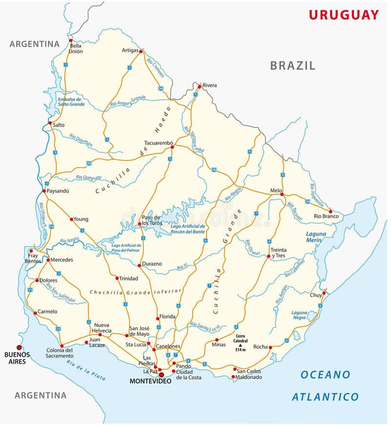 Mapa Do Vetor Da Estrada Do Ceara Brasileiro Do Estado Ilustração do ...