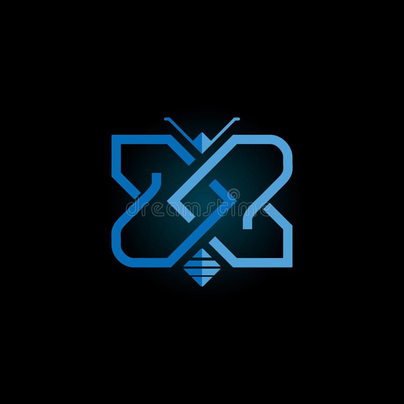 Cool And Attractive Butterfly Logo Stock Vector - Illustration of ...