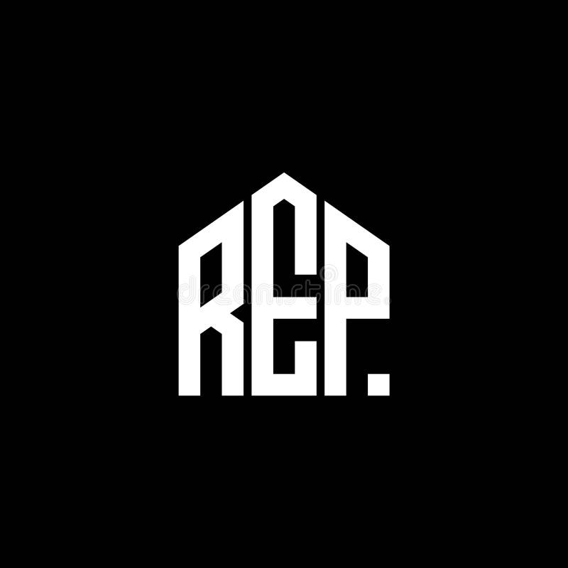 REP Letter Logo Design on BLACK Background. REP Creative Initials ...