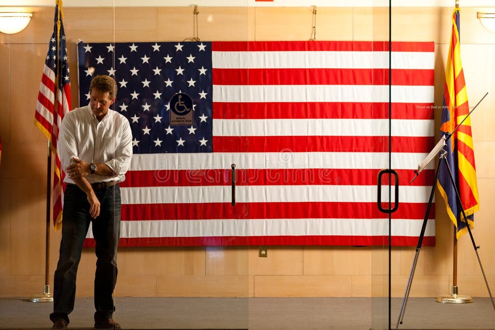 Rep and Senate Candidate Jeff Flake of AZ Prepares Editorial Image ...