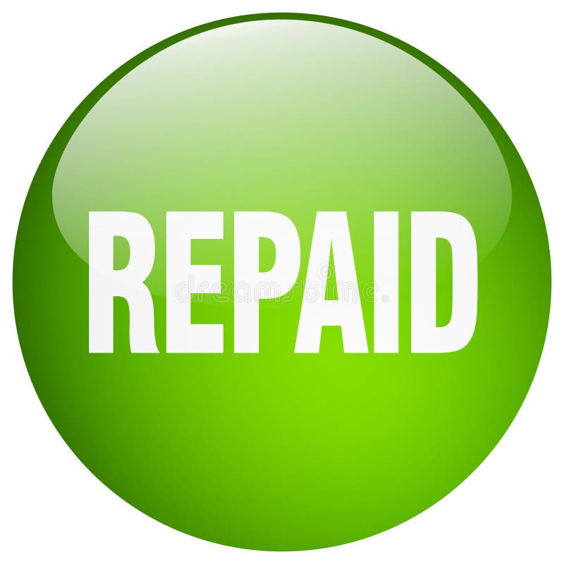 Repaid button stock vector. Illustration of element - 122782317