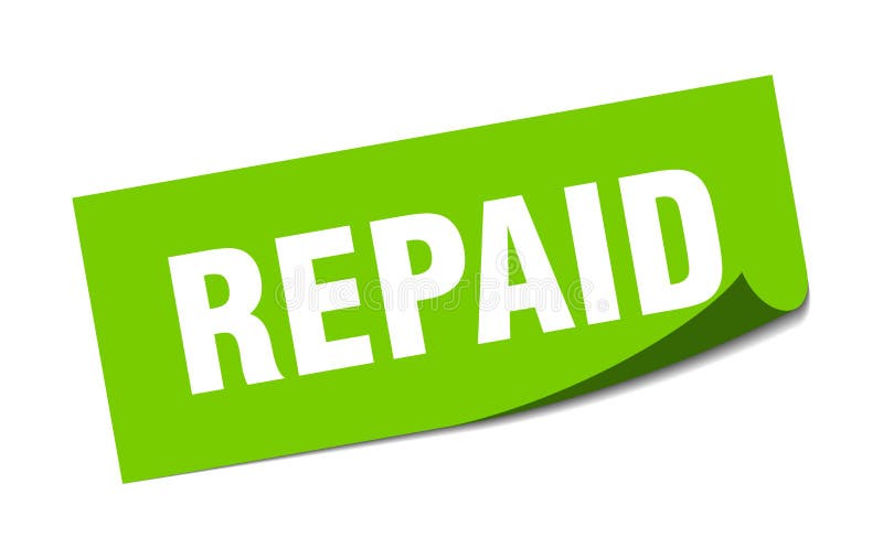 Repaid Sticker Stock Illustrations – 401 Repaid Sticker Stock ...