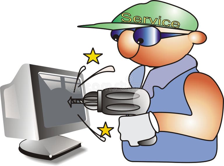 Men Computer Repair Stock Illustrations – 600 Men Computer Repair Stock ...