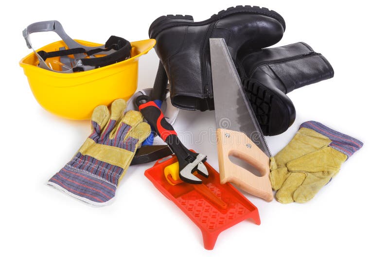 Repair Accessories on White Stock Photo - Image of repairing, hard ...