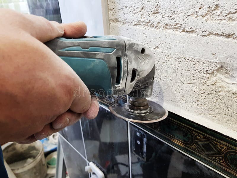 Repair - Angle Grinder or Multi-tool Stock Image - Image of hands ...