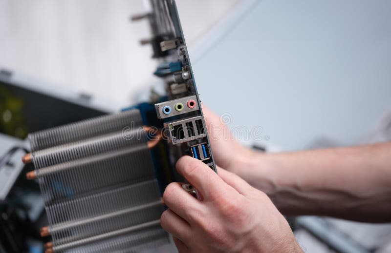 Repair, Assembly and Service of Computers Stock Photo - Image of ...
