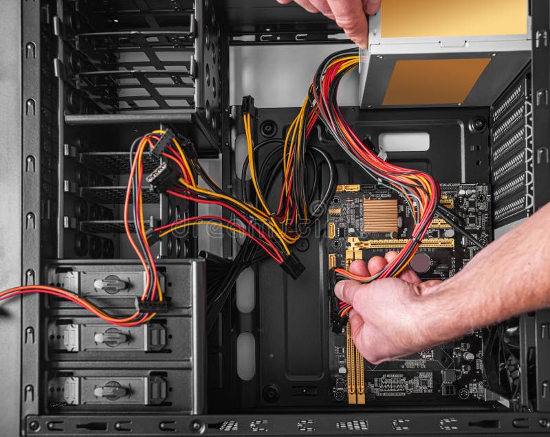 Repair, Assembly and Restoration of Personal Computers Stock Photo ...