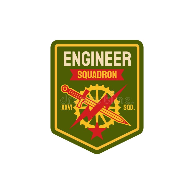 Engineering Troops Squadron Repair Battalion Patch Stock Vector ...