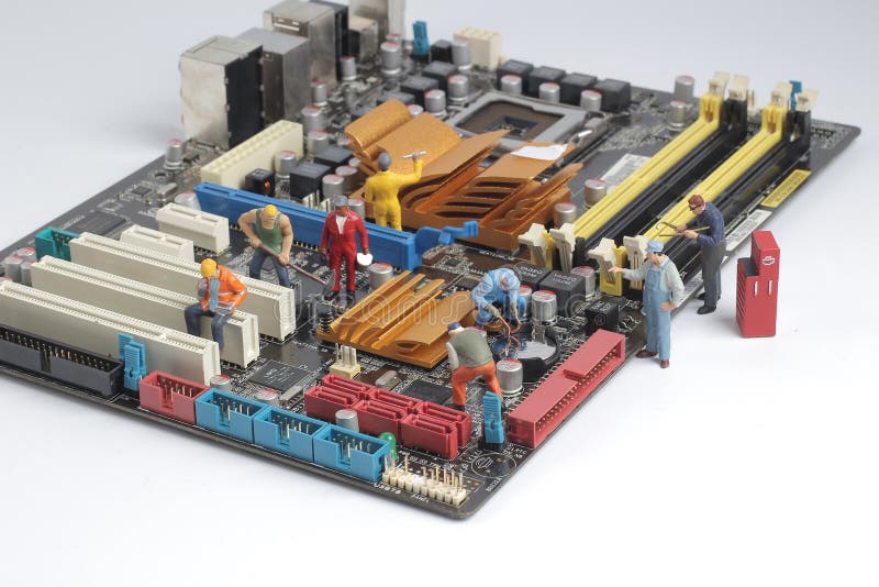 Repair Board,teamwork and Technology Concept Stock Image - Image of ...