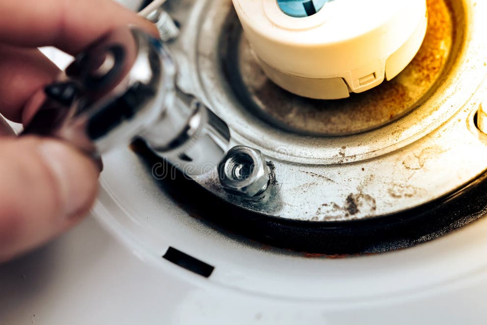 Repair of Boilers, the Hand of the Master Throws and Twists the Nuts ...