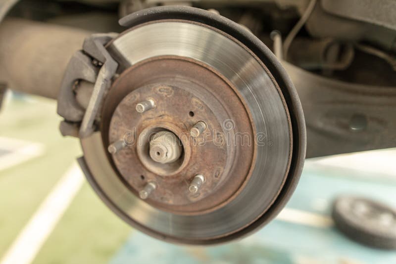 Repair of Brake System on Car Wheels Stock Photo - Image of automotive ...