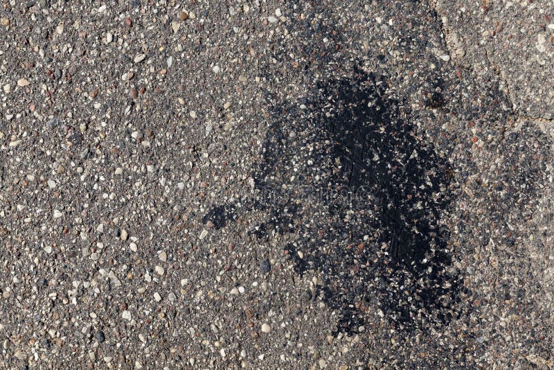 Repair of a Broken and Damaged Paved Road Stock Image - Image of paved ...