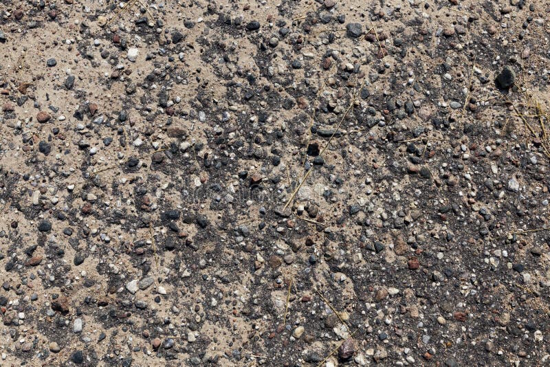 Repair of a Broken and Damaged Paved Road Stock Photo - Image of ...