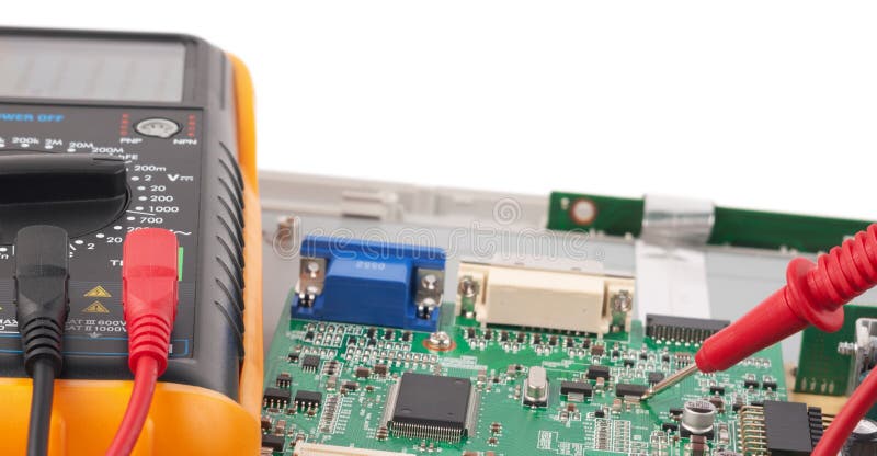 Repair circuit board stock image. Image of measuring - 26336105