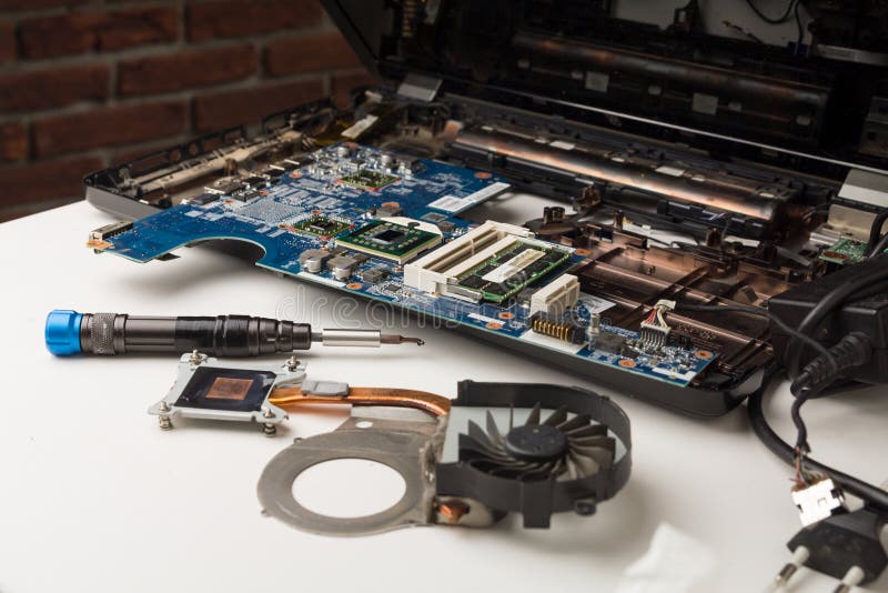 Repair and Cleaning of the Cooling System in a Laptop, Computer ...