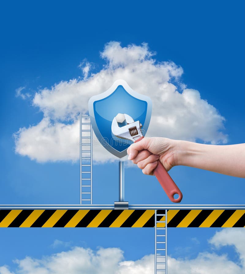 Repair cloud data. stock image. Image of engineering - 85410553