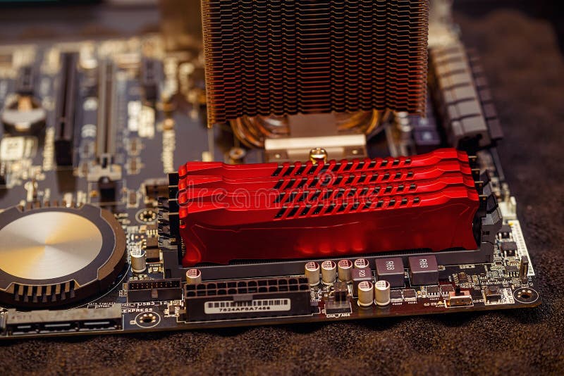 Repair of a Computer, Detail of Disassembled Computer Stock Photo ...