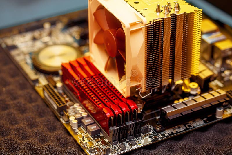 Repair of a Computer, Detail of Disassembled Computer Stock Photo ...