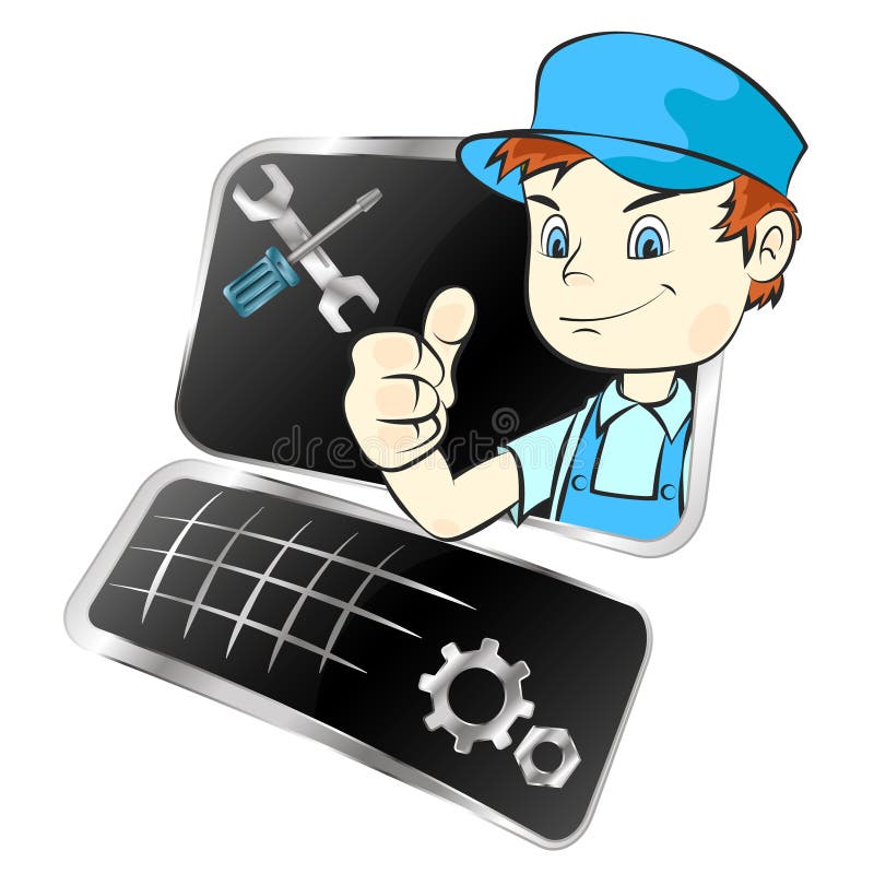 Repair Computer Vector Stock Illustrations – 38,015 Repair Computer ...
