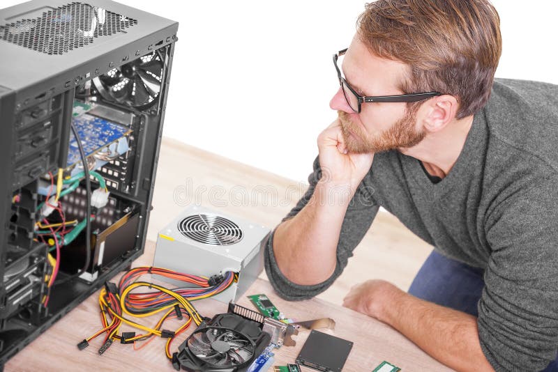 Repair of computer stock image. Image of hardware, maintenance - 64743105