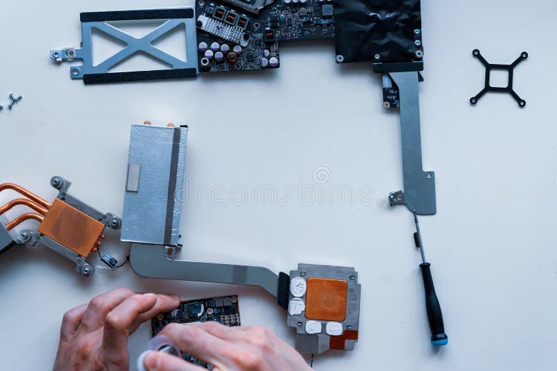 Computers with flat screen stock photo. Image of desktop - 104138