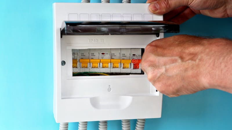 Repair of Consumer Unit with Circuit Breakers in Home Wiring System ...