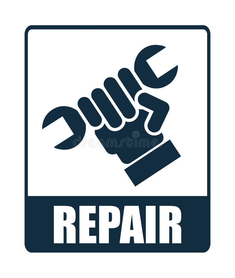 Repair design stock vector. Illustration of vector, tool - 46921178