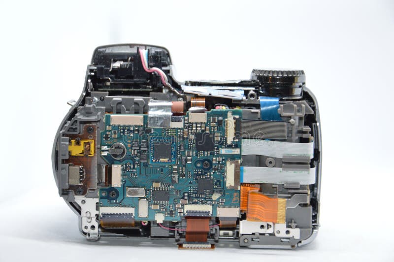 Repair and Disassembly of a Digital Camera Stock Image - Image of ...