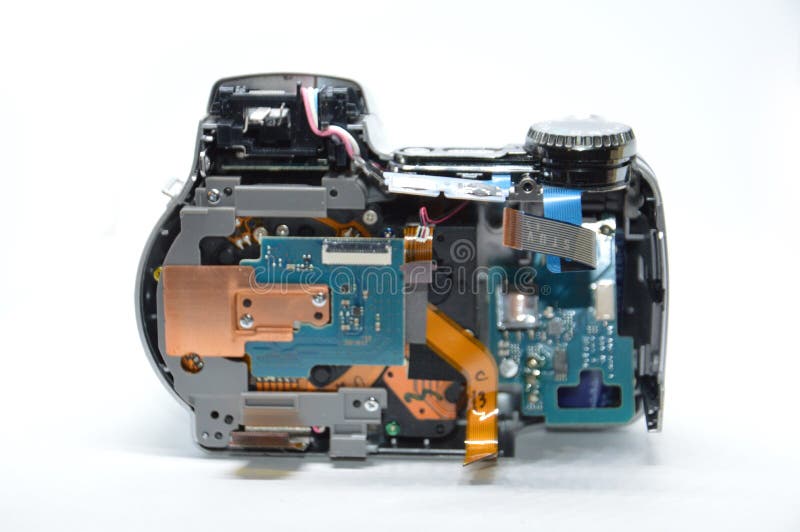 Repair and Disassembly of a Digital Camera Stock Image - Image of ...