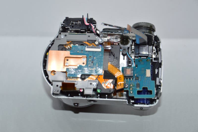 Repair and Disassembly of a Digital Camera Stock Photo - Image of ...