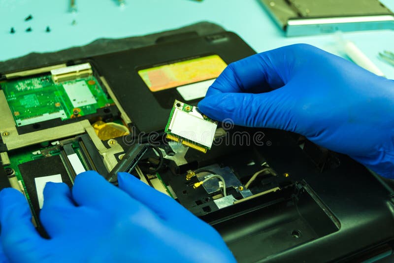 Repair, Disassembly, Laptop Cleaning Stock Photo - Image of tool ...