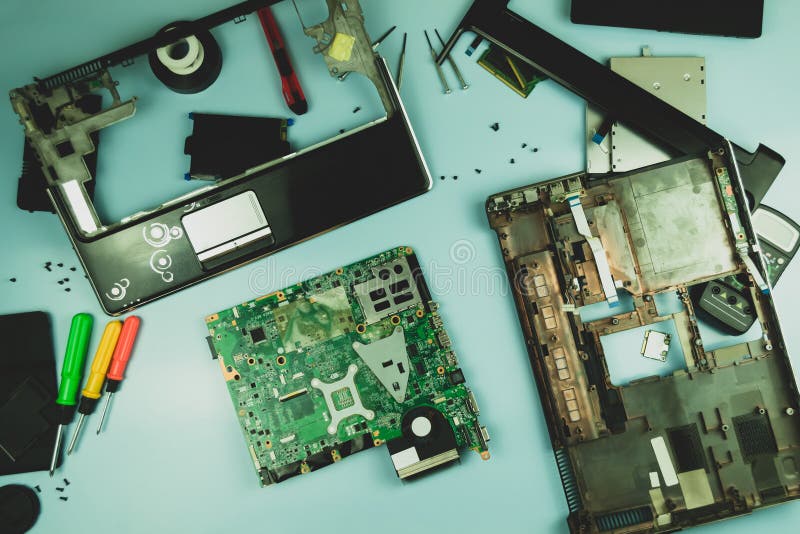 Repair, Disassembly, Laptop Cleaning Stock Photo - Image of upgrade ...