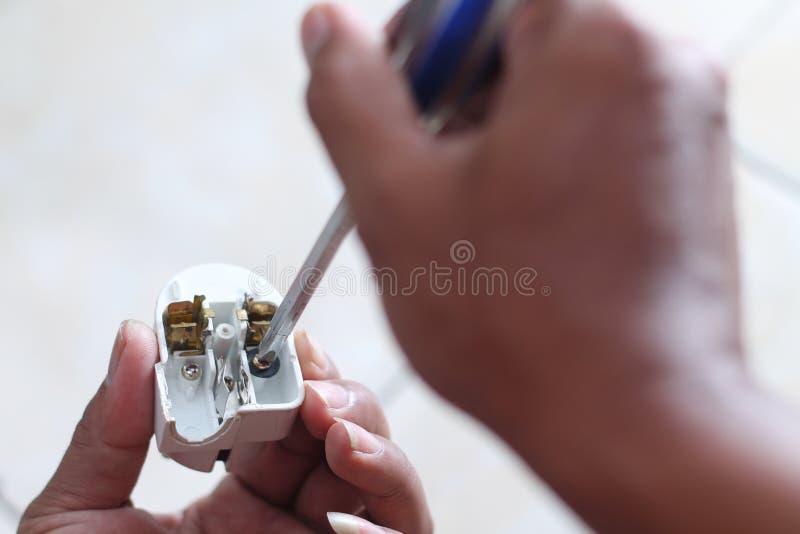 Repair Electrical Installation, Version 14 Stock Photo - Image of ...
